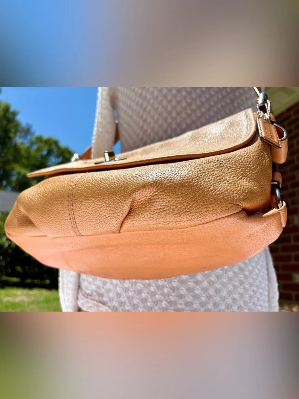 Coach | Bags | Coach Legacy Turnlock Pebbled Leather Convertible Strap ...